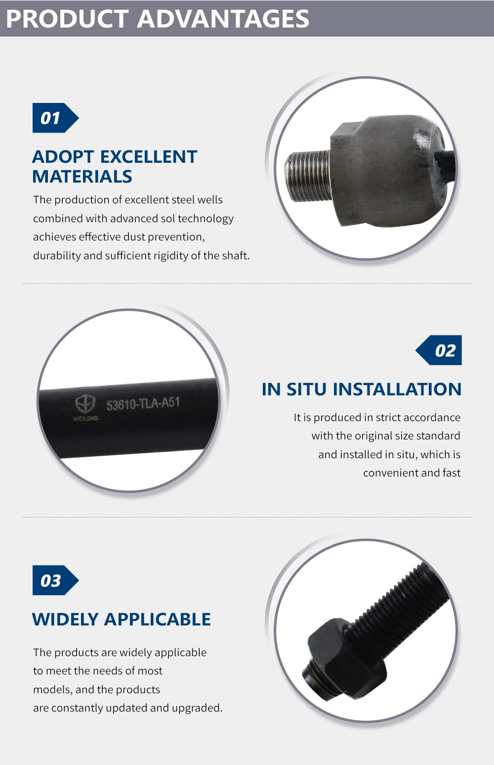 53610-tla-a51 Steel Car Inner Tie Rod Rack End For Honda Cr-v Crv Rw1 ...