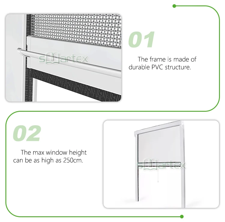 Wholesale Retractable Fly Screen & Mosquito Net - PVC Roller Insect ...