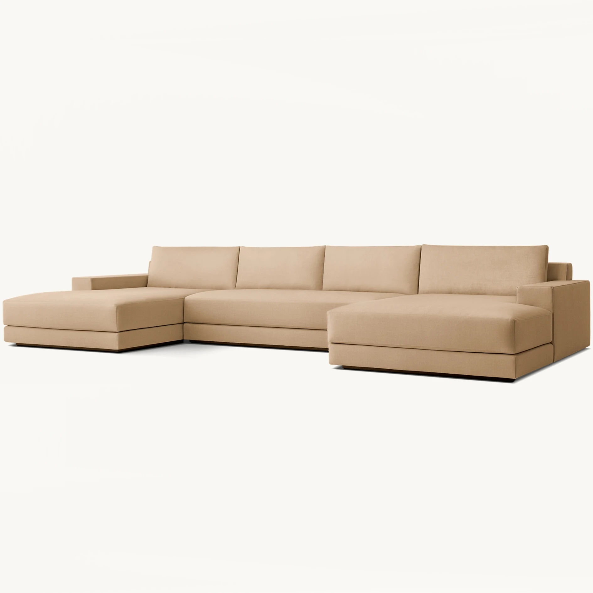 Modern Luxury Design Living Room Furniture Chaise Wood Frame Modular ...