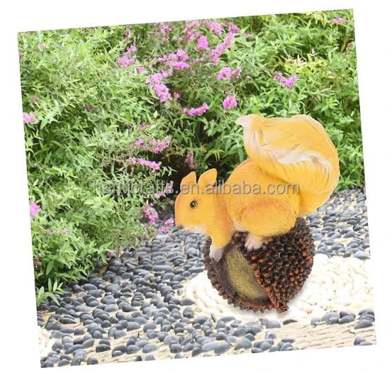 Resin Squirrel Durian Statue Outdoor Bonsai Home Decoration Resin ...