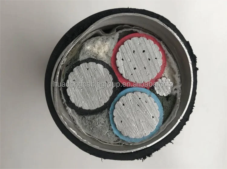 1KV XLPE Insulation Aluminum Interlock Armored 4/0 AWG 3 Conductor Teck ...