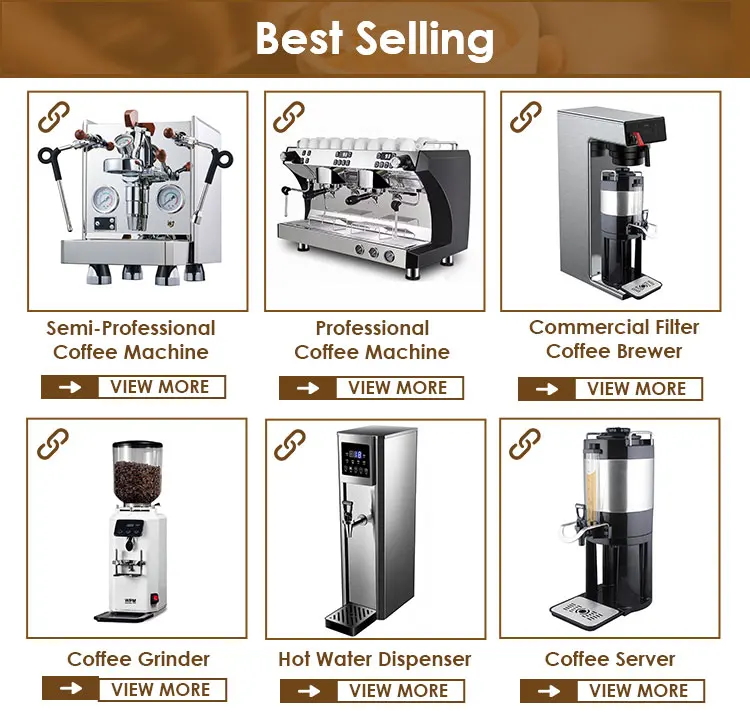 Customized Stainless Steel 15 Bar Vibration Pump Espresso Machine for Cafe