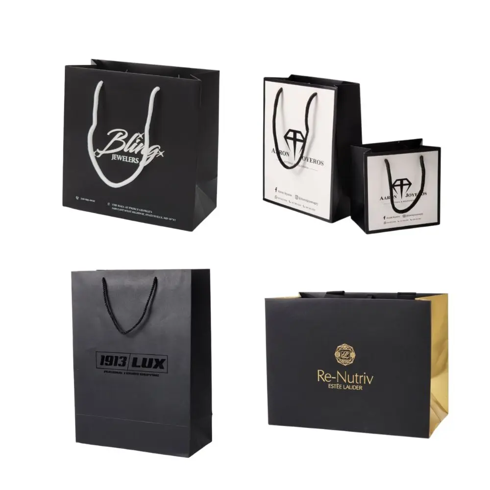 Customized Packaging Printing Paper Bags With Your Own Logo Printed ...