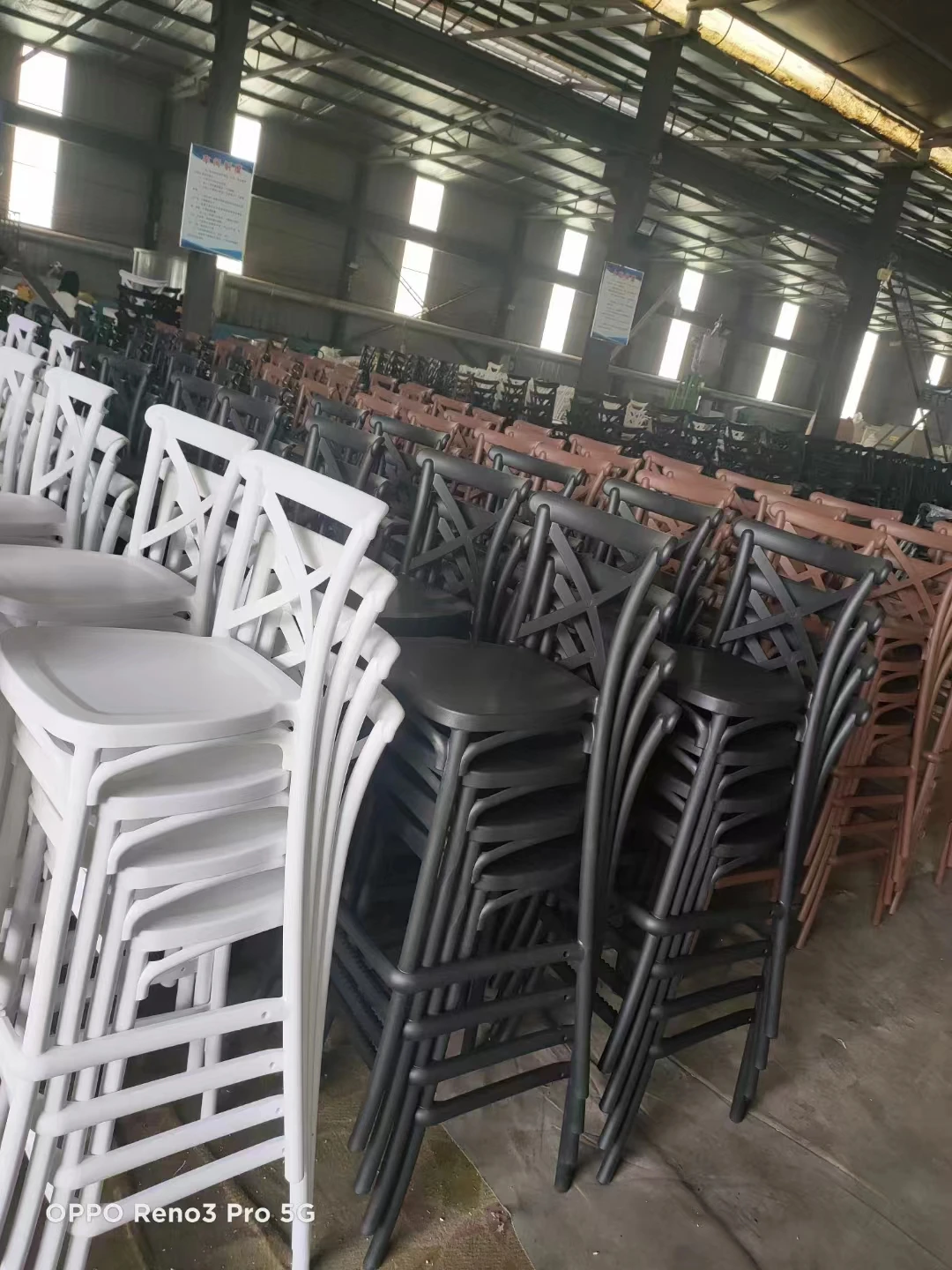 Modern Simple Stackable Hotel Restaurant Cross Back Plastic Bar Chairs ...