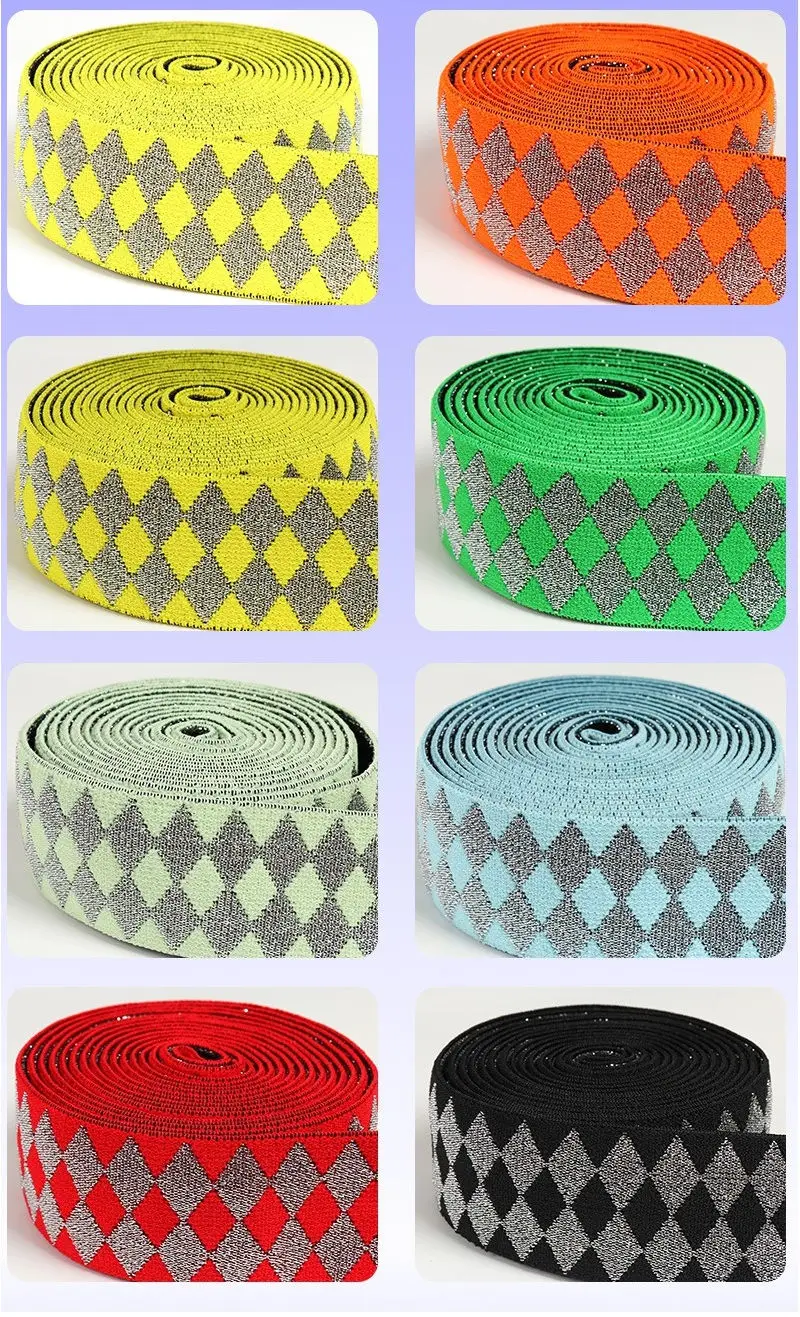 4cm Metallic Jacquard Elastic Band For Waistband Elastic - Buy 4cm ...