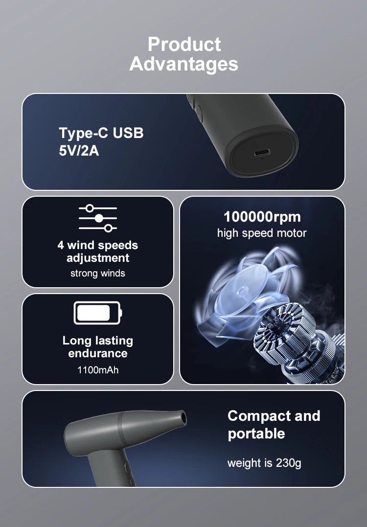 Mini Turbo Jet Engine Turbine Fan 100000 RPM Air Duster Cleaner ...