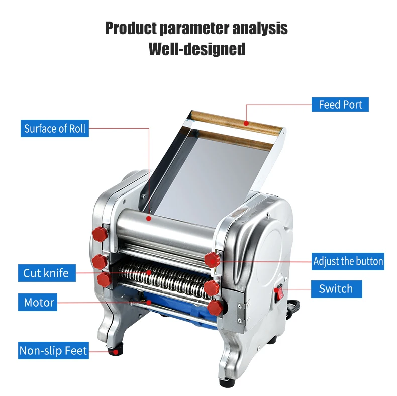 Chinese Semi Automatic Electric Commercial Fresh Wheat Egg Udon Ramen ...