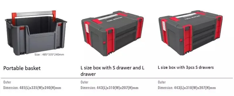 VERTAK Mechanic Modular ABS Plastic Toolbox - Versatile & Durable