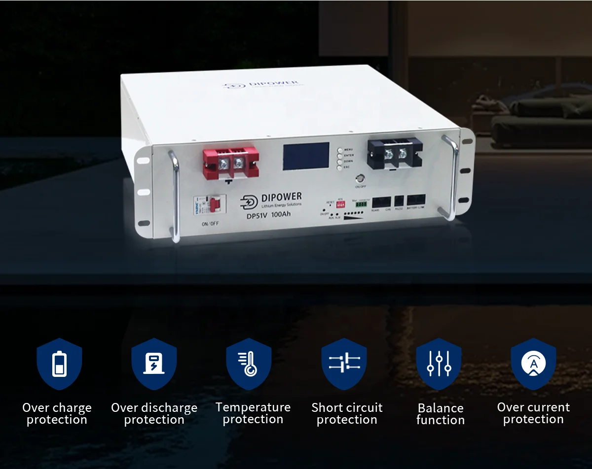 IP54 Rack Mount Lifepo4 Battery - 51.2V 100ah Waterproof