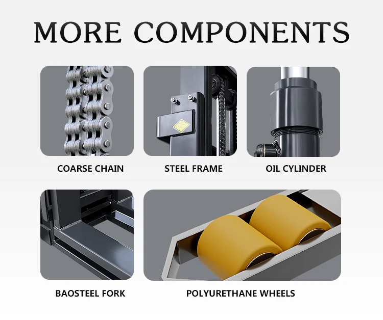 1000kg 2000kg Full Electric Pallet Stacker Stand Drive Stacker Factory ...