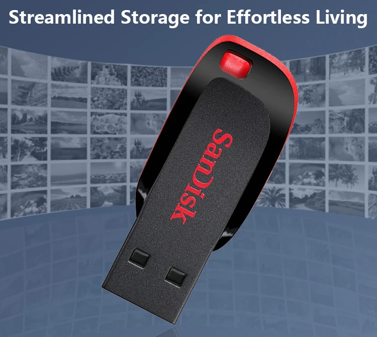 100% Original Sandisk Plastic Usb Flash Drive 64 128 256 512gb Usb 2.0 ...