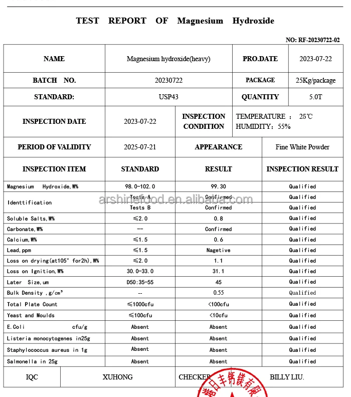 USA Warehouse in Stock Magnesium Hydroxide(Mg(Oh)2) Supplier ...