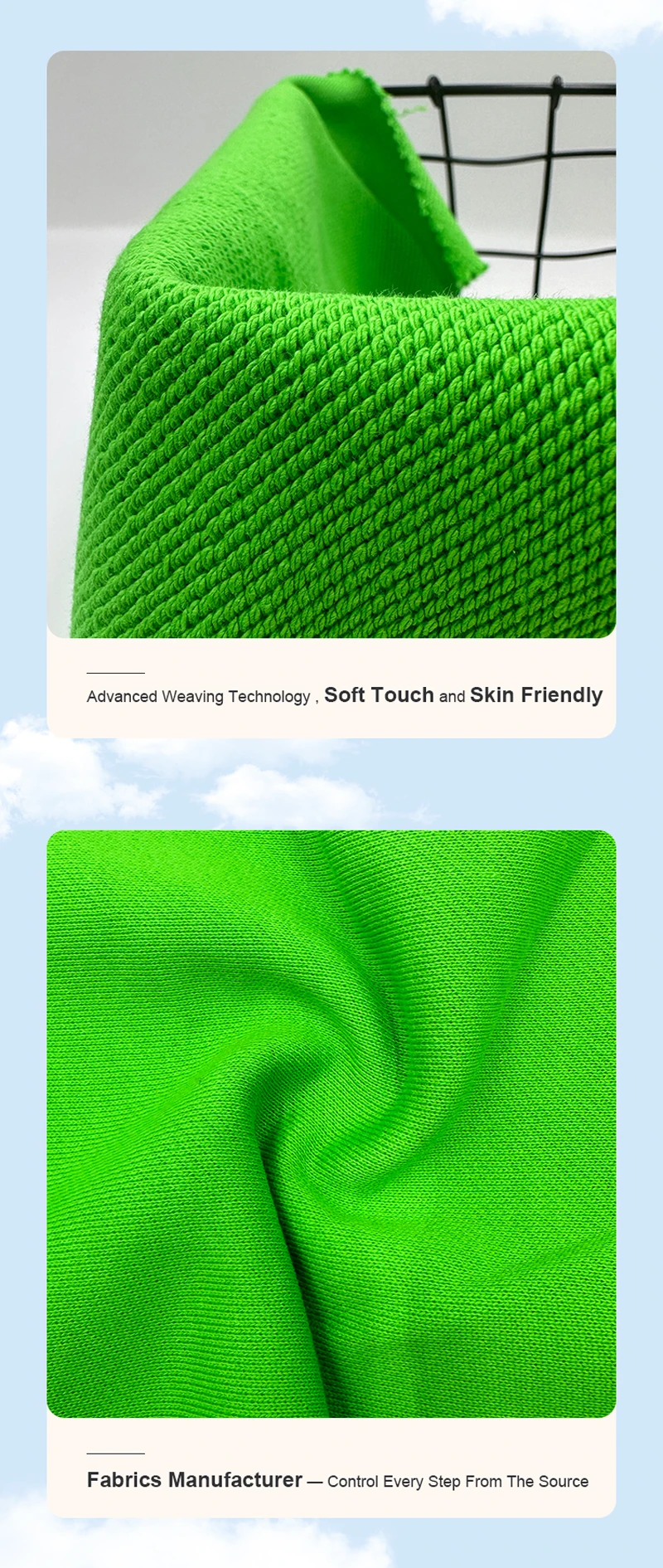 French Terry Fabric 100% Cotton 500gsm Organic Premium Heavyweight ...