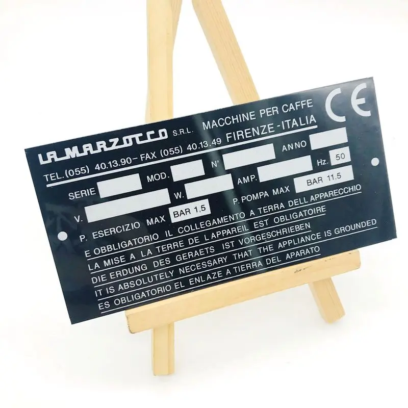 Nameplates Custom Metal Logo TV Die-cut Logo Metal Nameplate Self ...
