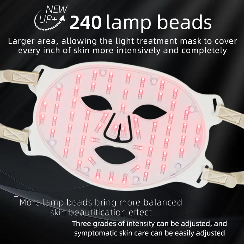 Custom Light Therapy Facial Beauty Device Soft Bendable Silicone Led ...