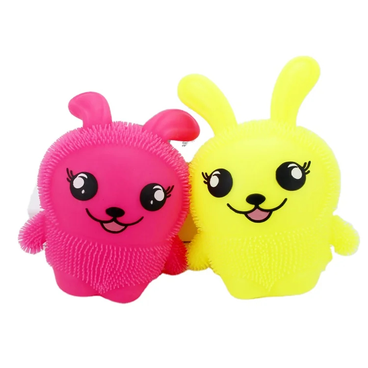 9 Inch Fluffy Rabbit Squeeze Ball Fidget Hot Sale Anti-stress Ball ...