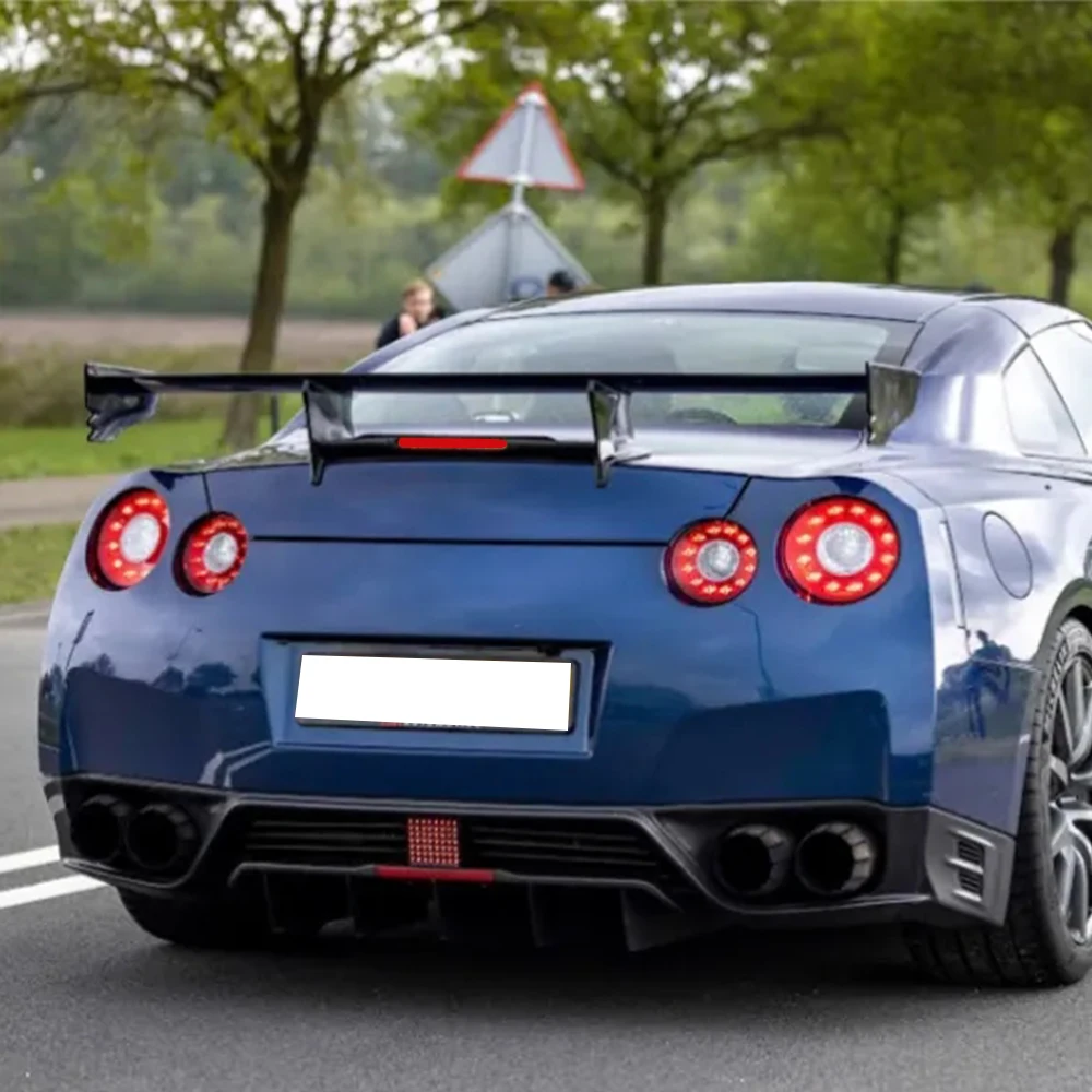 Gtr R35 Real Carbon Fiber Rear Trunk Wing Spoiler For Nissan Gtr Nissmo ...