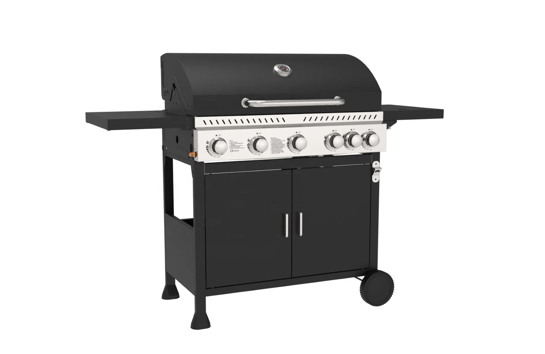 Cookware Sets Rotating Barbeque Machine 5 Burners Built in Gas Portable ...