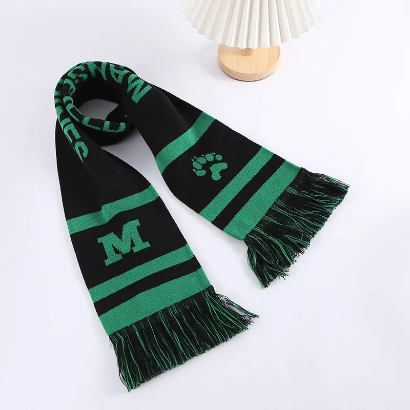 Custom Design Promotional Acrylic Football Fan Scarf