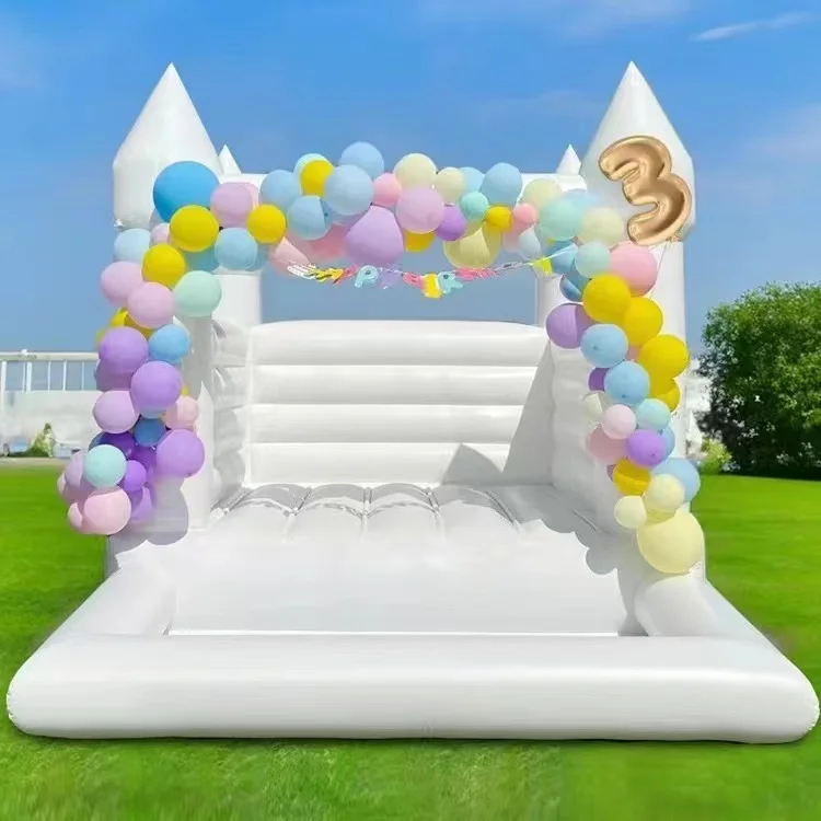Custom Adults Inflatable Wedding Bouncer Inflatable White Bounce House ...