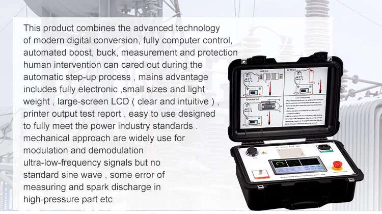 B Vlf-80kv Ac Hipot Tester High Voltage Pulse Generator Vlf Cable Test ...
