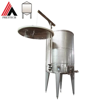Heavy-duty Stainless Steel 500l Dimple Jacket Wine Fermenter Floating ...