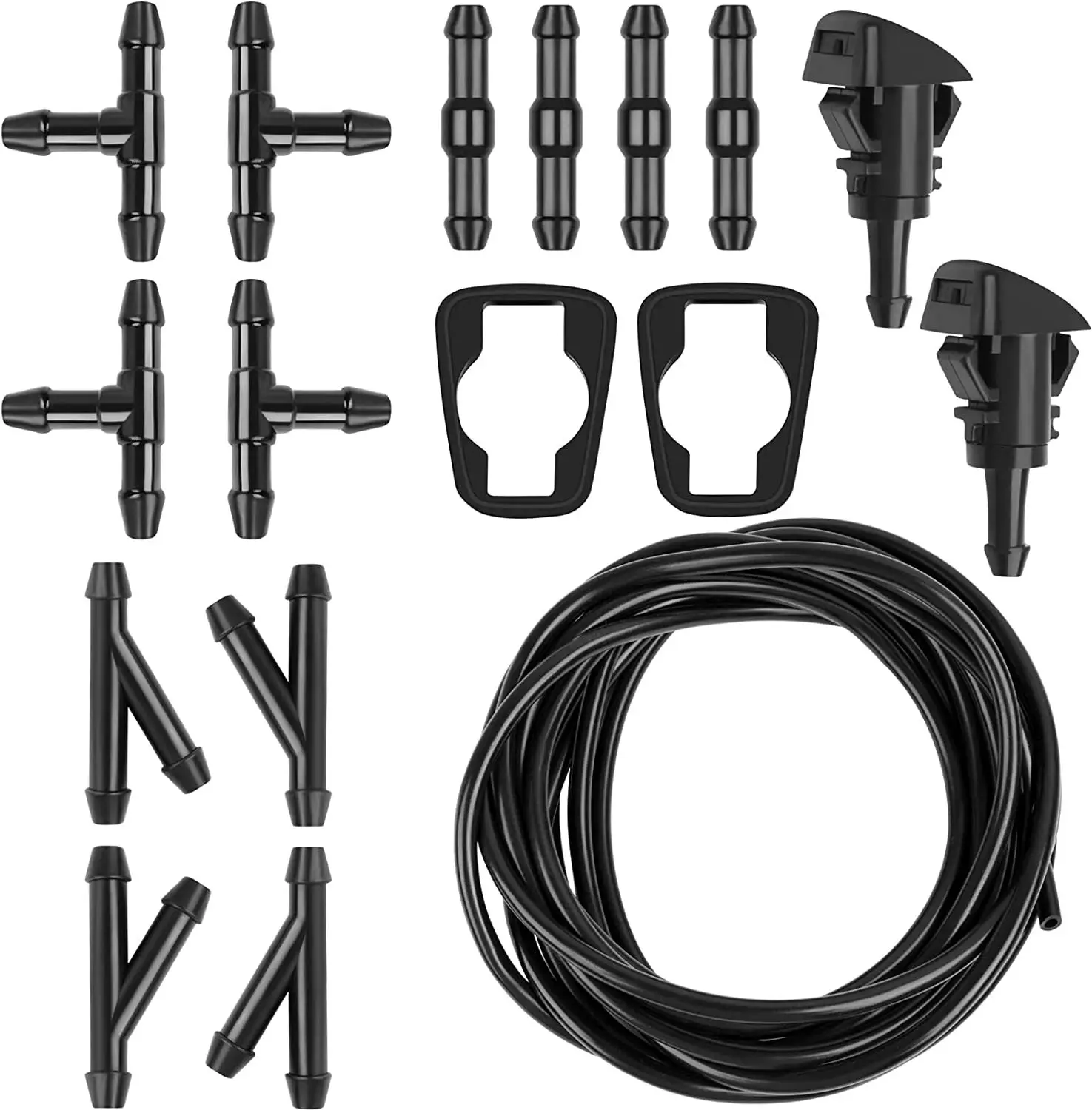 Car Wiper Drain Hose Front Windshield Sprinkler Spray Hose Kit Wiper ...