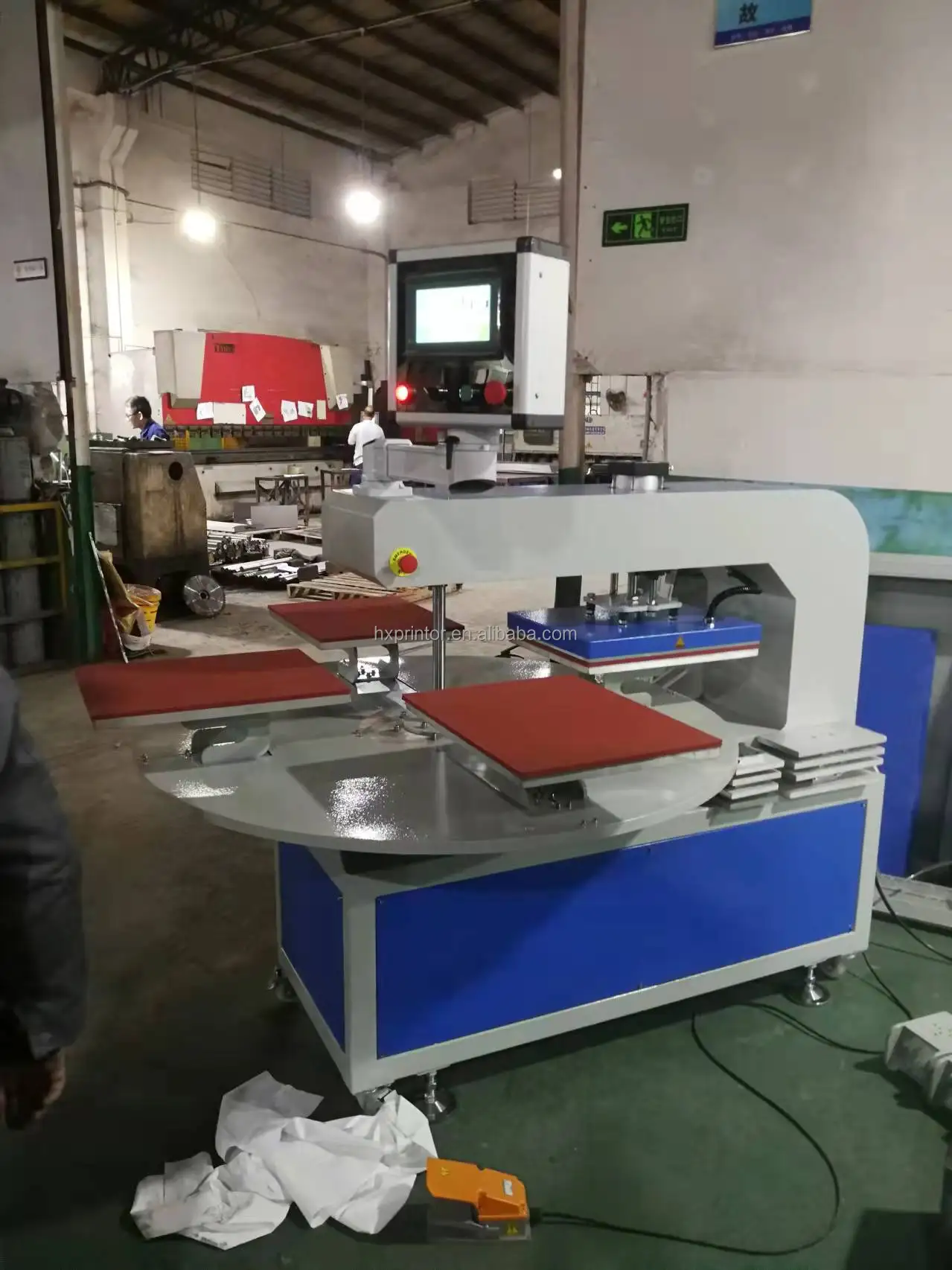 40*50cm Carousel 4 Pallet Heat Press Machine With Laser Positioning For ...