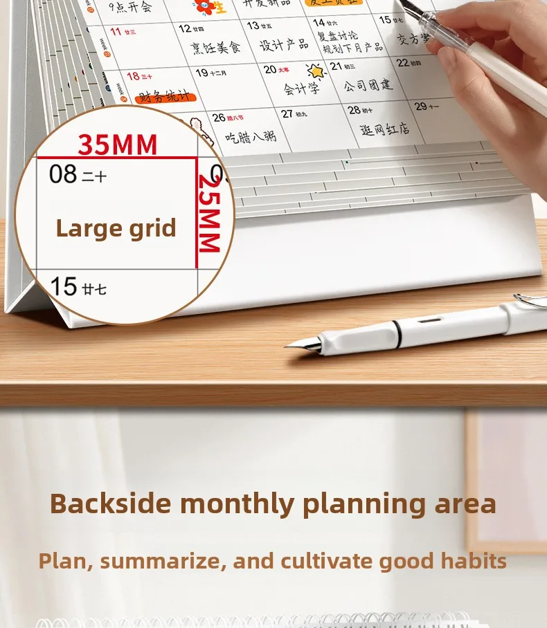 Customized 365 Days Calendarios 2026 Table Desk Calender Printing High ...