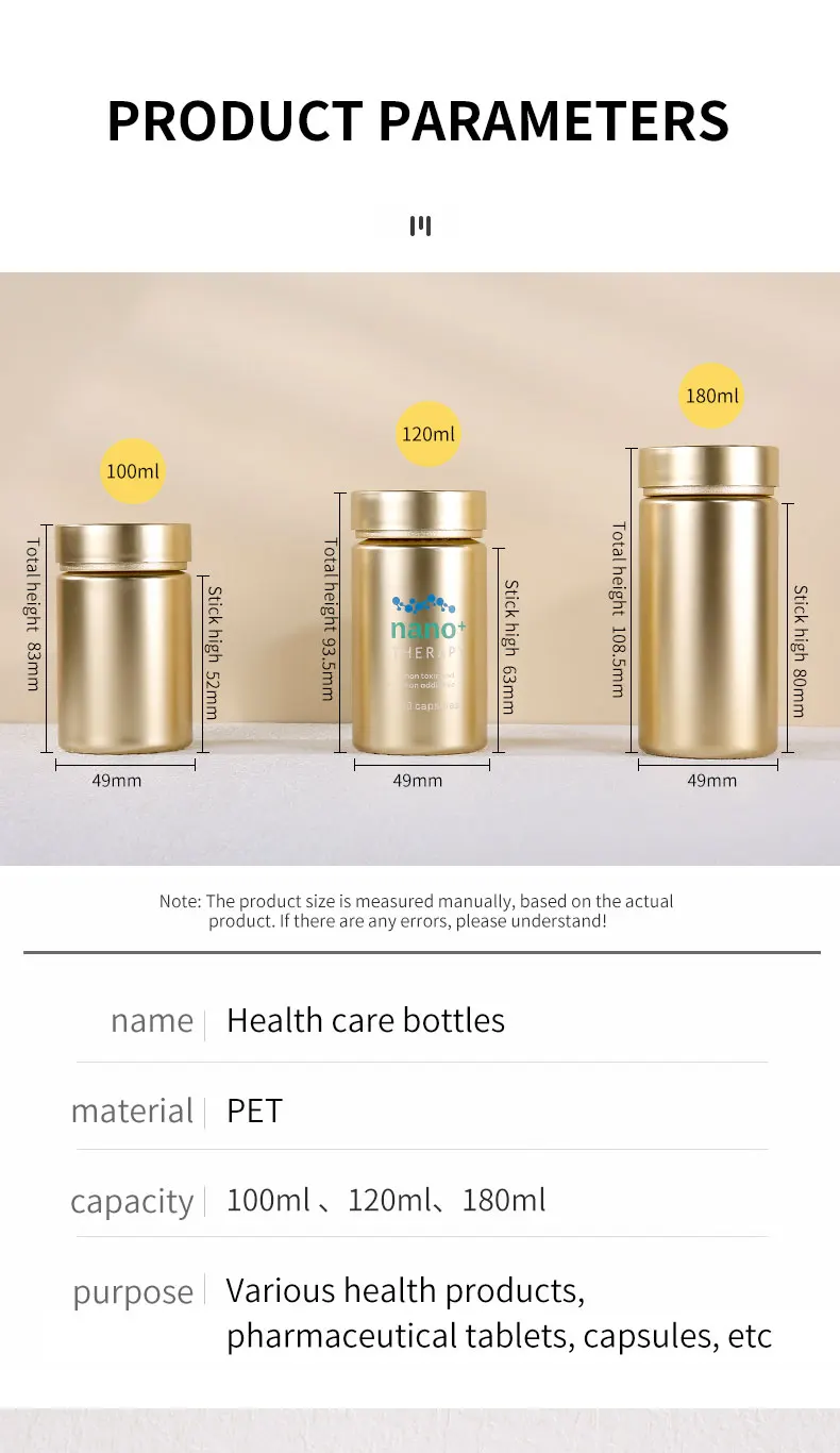 Dietary Supplements Container Plastic Jar Omega 3 Fish Oil Capsules ...