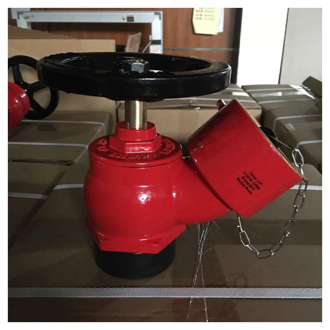 2.5" Bs336 Screwed Fire Hydrant Landing Valve With Cover - Buy Fire ...