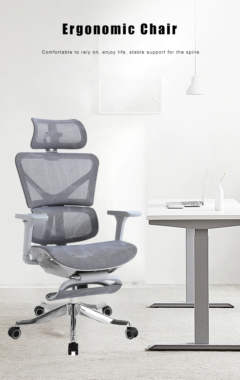 Full Mesh High Back Computer Executive Chair 3d Adjustable Headrests ...