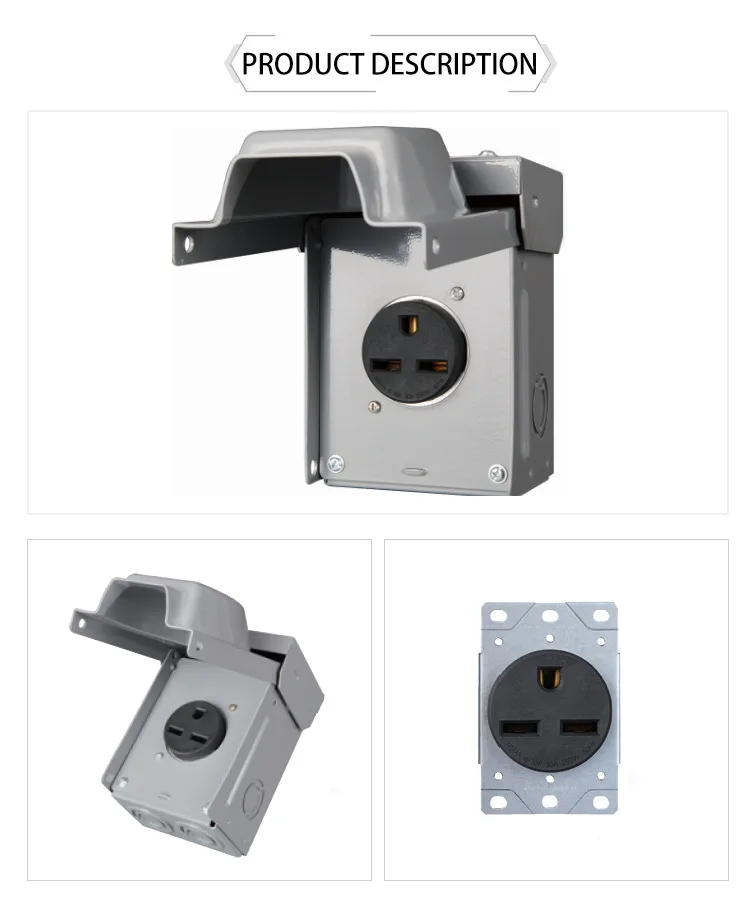 Caravan EV Camper Power Outlet Panel Power Socket with 30A Receptacle ...