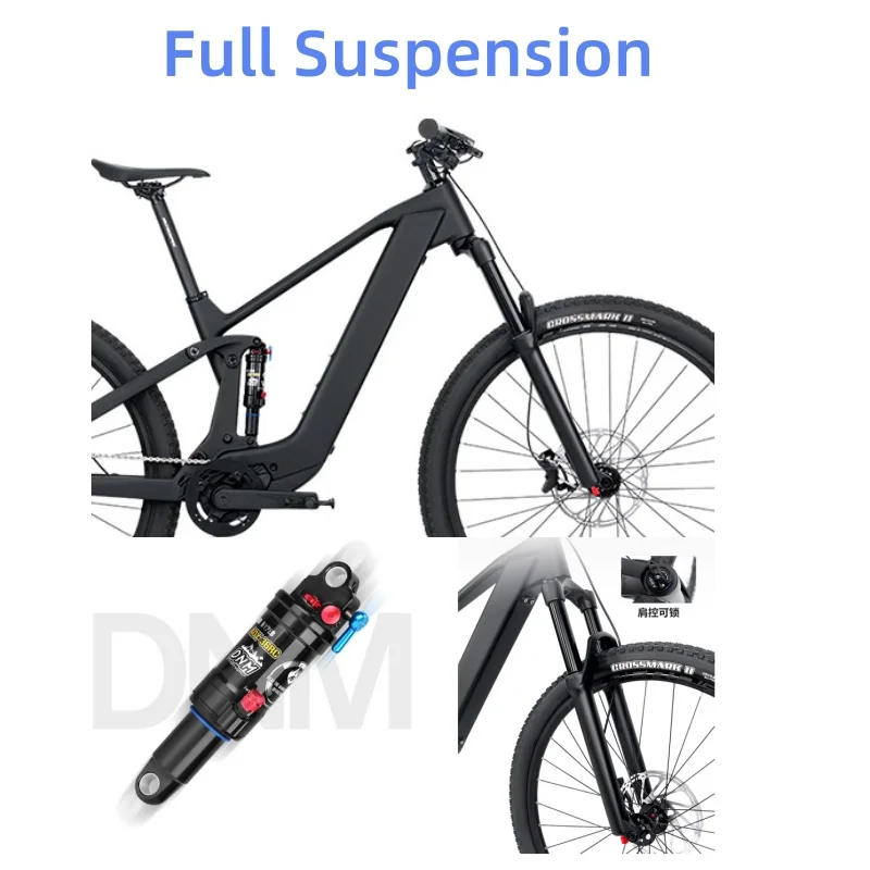 EM19 Ebike Full Suspension Electric Dirt Bike Carbon Fiber 250W 48V ...