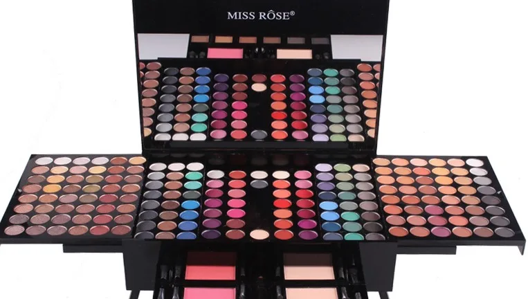 Professional Natural 180 Color Miss Rose Makeup Blush Eye Shadow ...