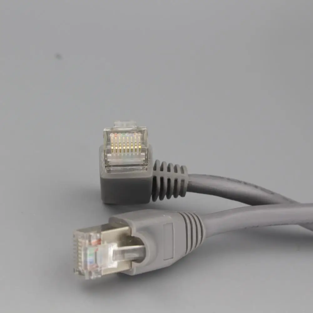 Ethernet right angle Cat5 Cat5e Cat6 Cat6a Cable 90 Degree L Shape ...