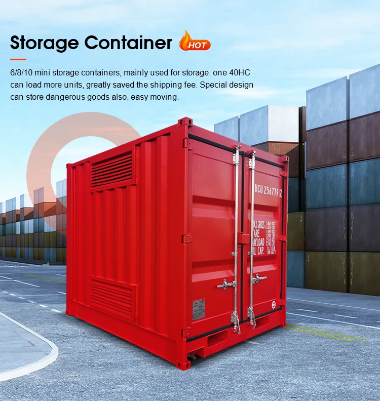 Customizable Designed Empty Shipping Container Weatherproof Storage ...