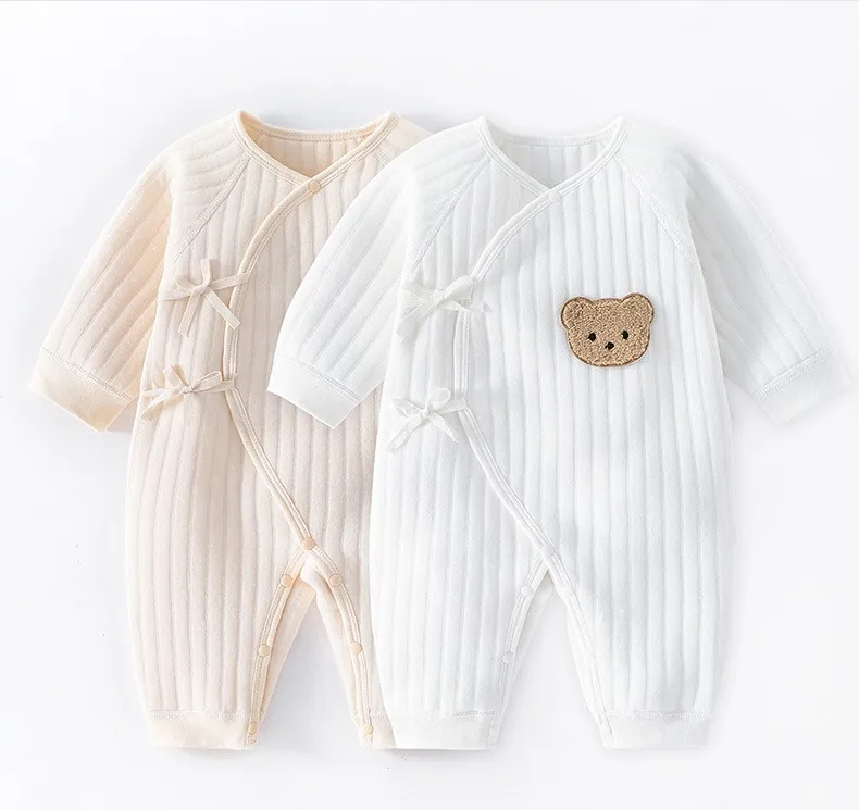 Newborn Jumpsuit Spring and Autumn Bodysuit Bear Infant Romper