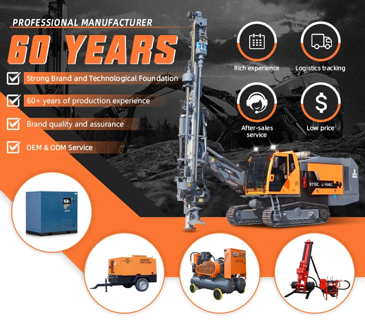 KG430 Drill Rig Hydraulic Drill Rig Borehole Mining Machinery Crawler ...