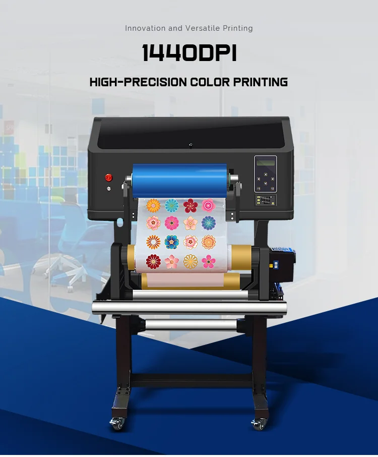 Erasmart Roll to Roll 350 UV DTF Sticker Printer - XP600 Inkjet, 2400 ...