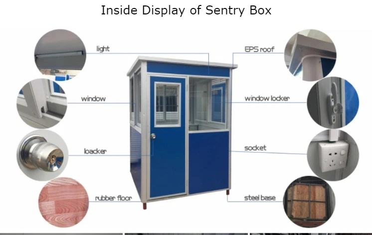 Iso Standard Waterproof Guard House Easy Install Security Booth ...
