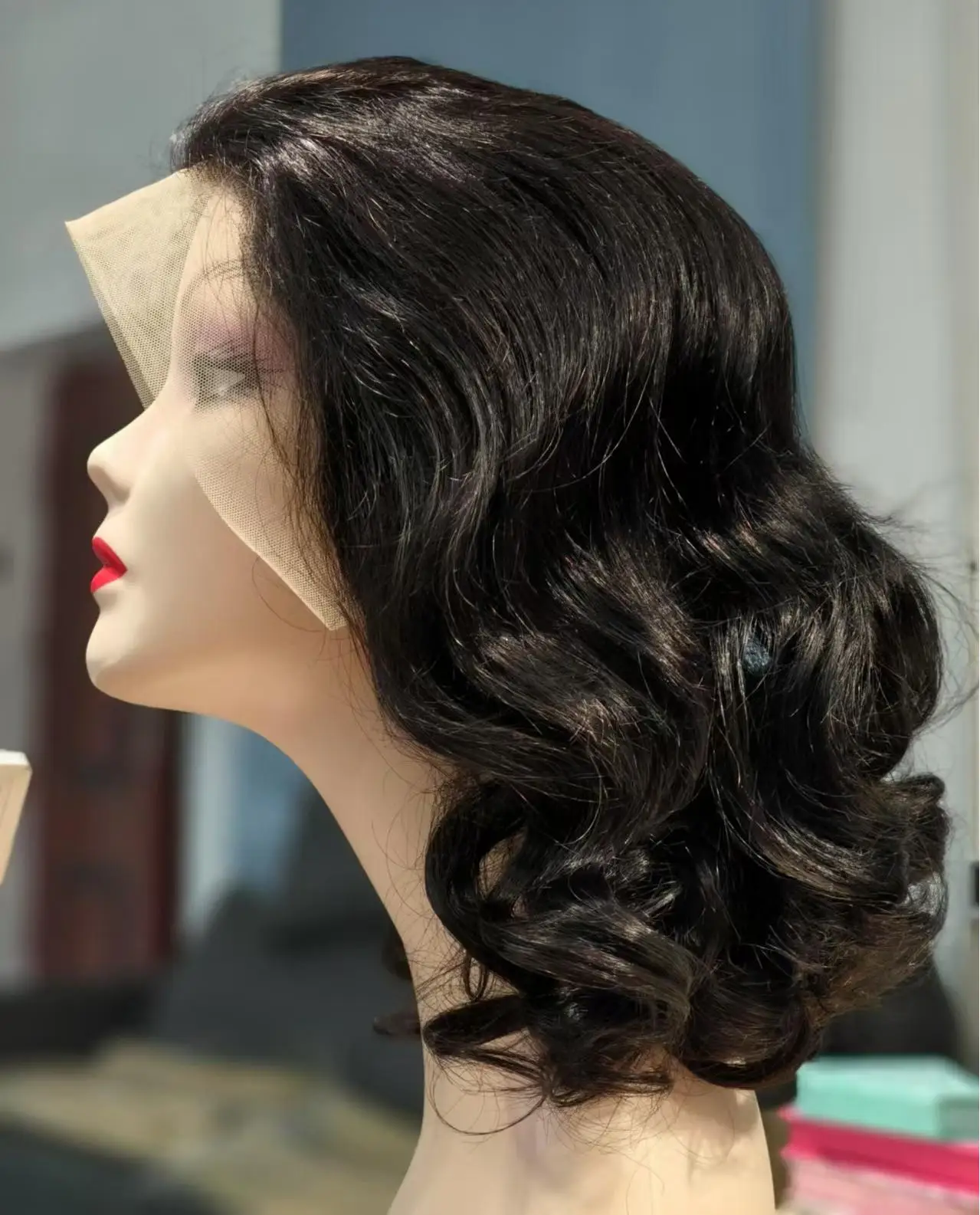 Bouncy Curl Wigs Funmi Curly HD Lace Front - 100% Brazilian Human Hair ...