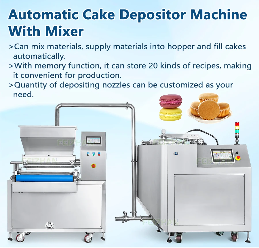 Feizhan Fz-ca600m Automatic Sponge Cake Cupcake Depositor Machine With ...