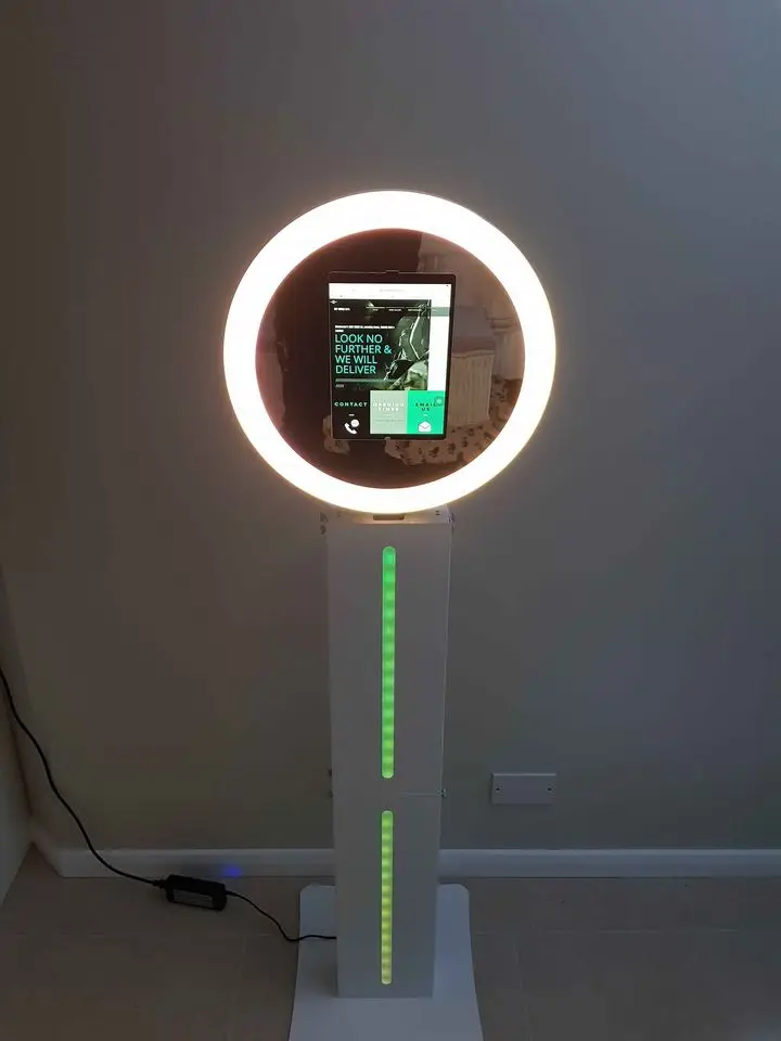 3d Ring Light Led Selfie Photo Booth Stand Photobooth Kiosk I-pad Stand ...