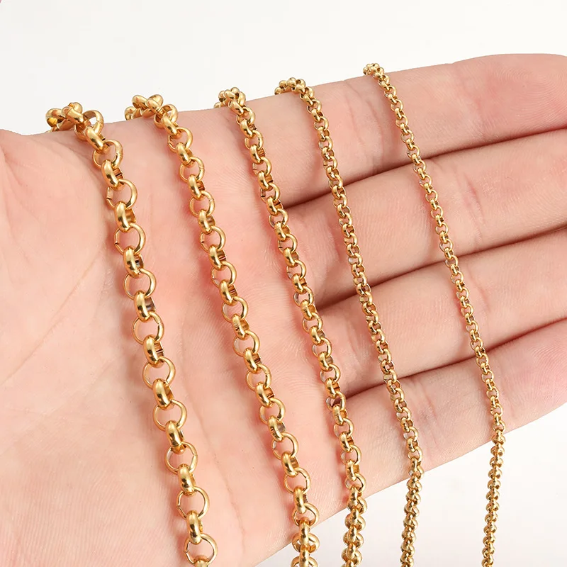 B4242 304 Waterproof Stainless Steel Chain Diy BL Gold Roller Chain O ...