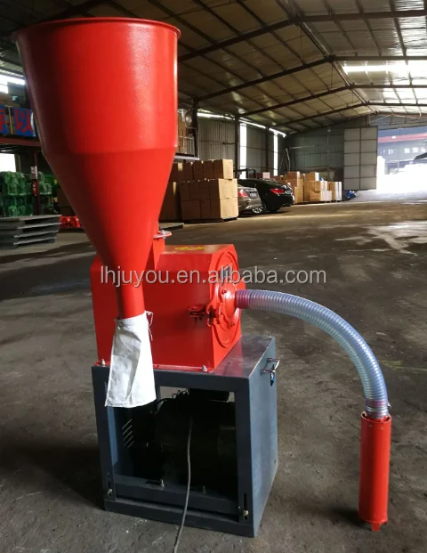 Self-suction Crusher Wheat Maize Corn Rice Flour Making Mill Grinder ...