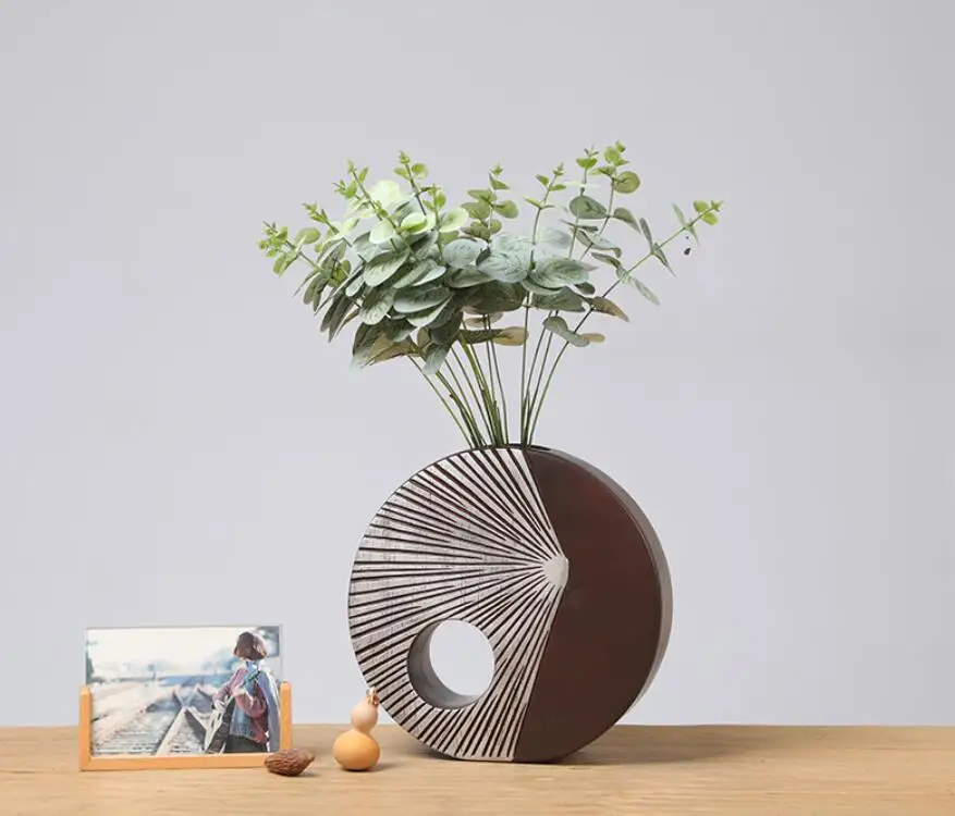 Modern Design High-end Resin Dried Flower Vase Set Light Luxury ...