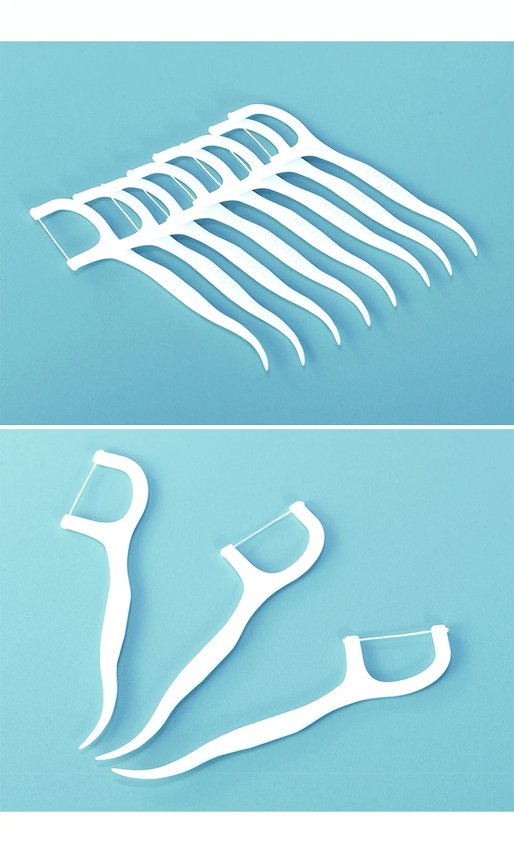 30 Pcs PLA Handle Natural Biodegradable Floss Picks Eco Friendly Silk ...