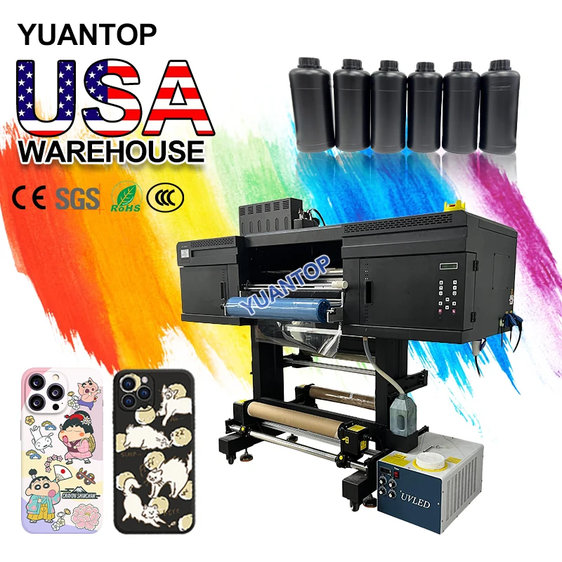 A1 60 Cm Uv Label Sticker Direct To Pet Film Roll Uv Printer Led ...