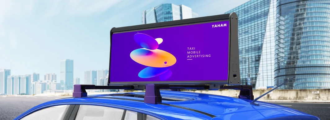 YAHAM 3G 4G Wireless Control Taxi Top LED Display 960x320mm